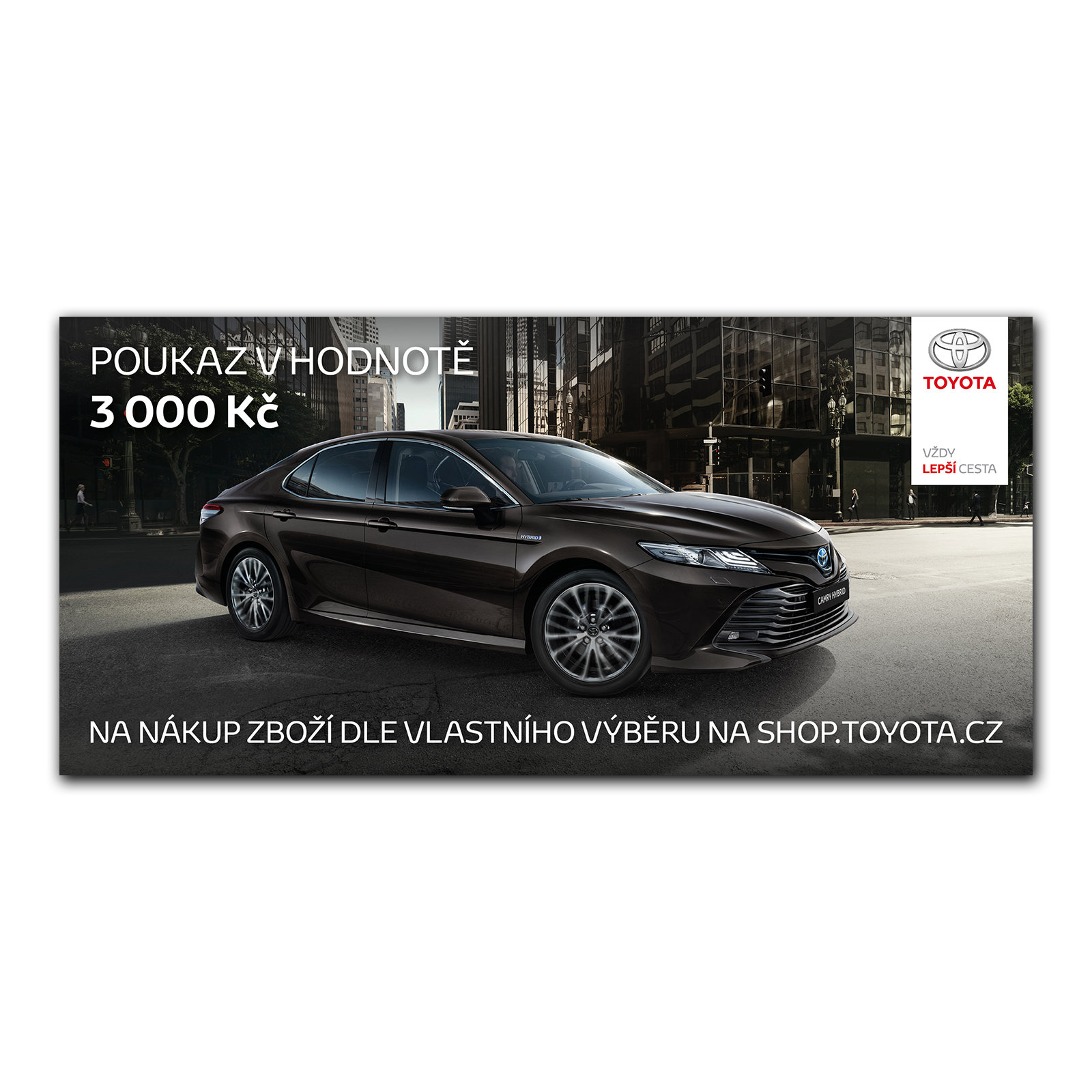 Dárkový poukaz - 3000 Kč - Toyota Shop